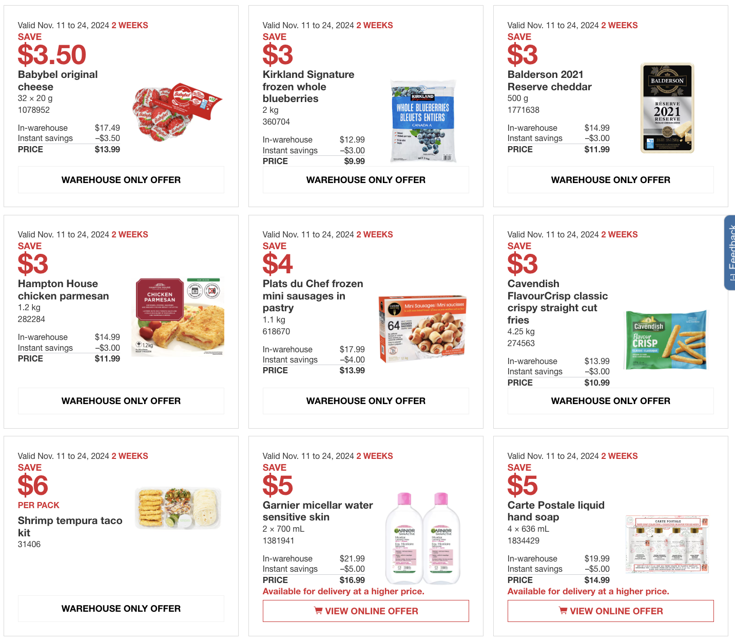Costco Canada Coupons/Flyers Deals at All Costco Wholesale Warehouses in Canada, Until November ...